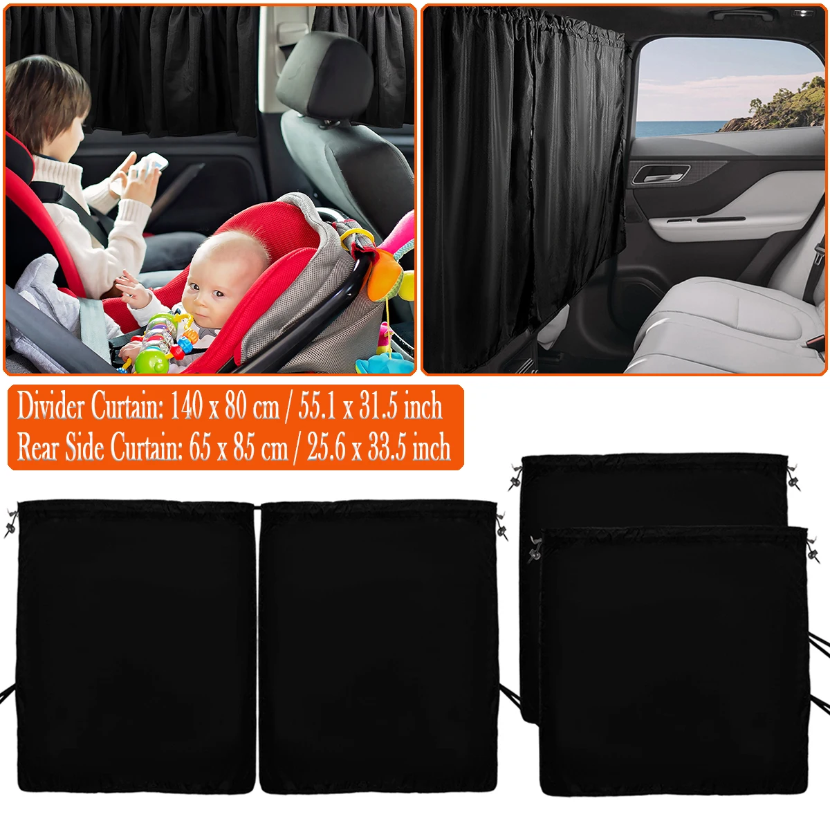 Car-Privacy-Curtain-Universal-Sunshade-Isolation-Curtain-Taxi-Cab-Anti ...