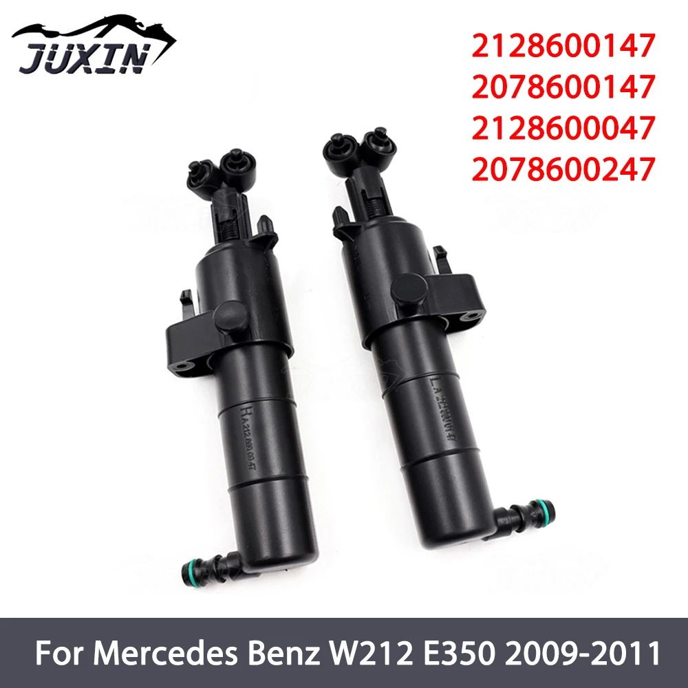 Headlight-Washer-Nozzle-Black-Front-Left-Right-Black-for-Mercedes-Benz ...