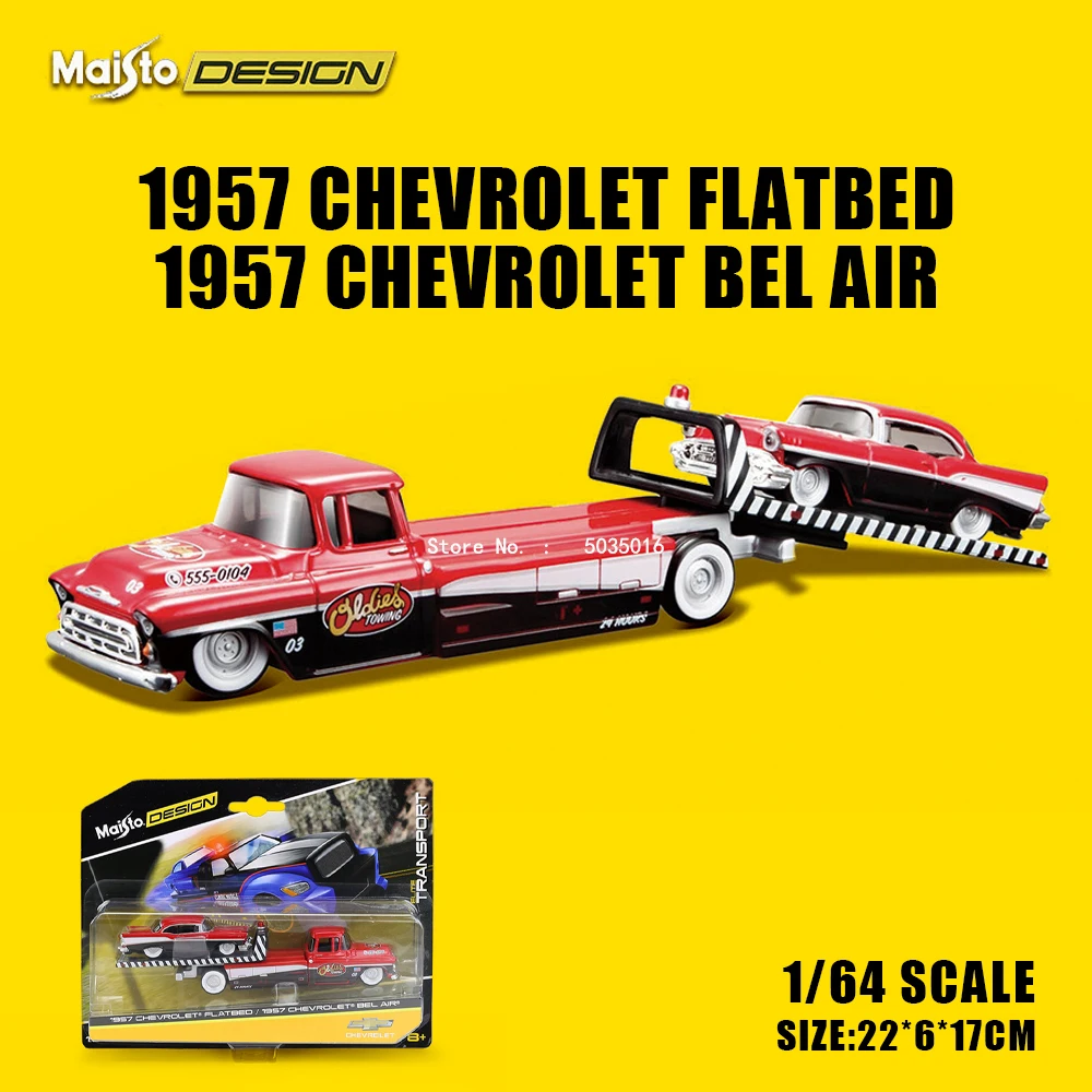 Maisto-1-64-1957-Chevrolet-Flatbed-Design-elite-transport-die-cast ...
