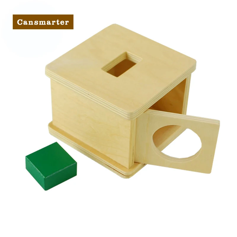 Montessori Material Toy Wooden Imbucare Box Rectangular Prism Preschool ...