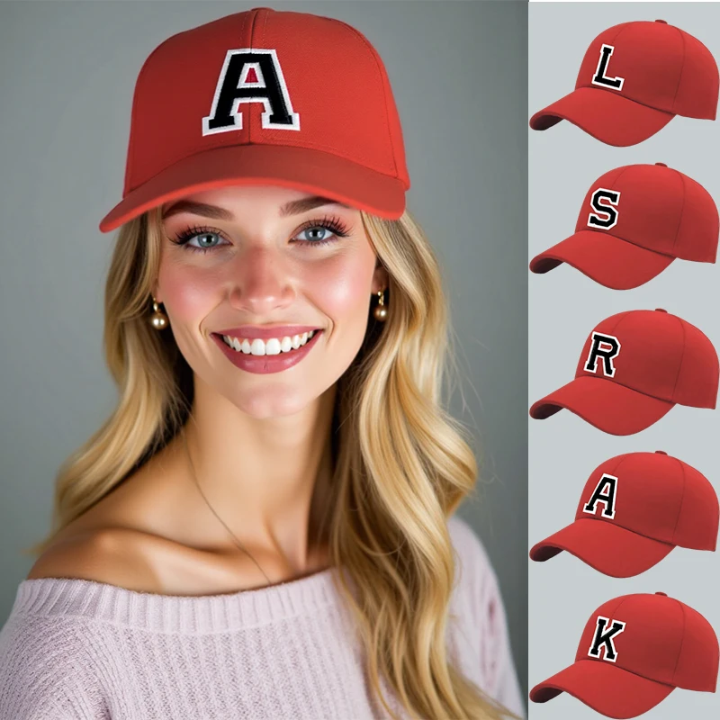 1pc Unisex Embroidered 26 Alphabet Letter Baseball Cap, Adjustable ...