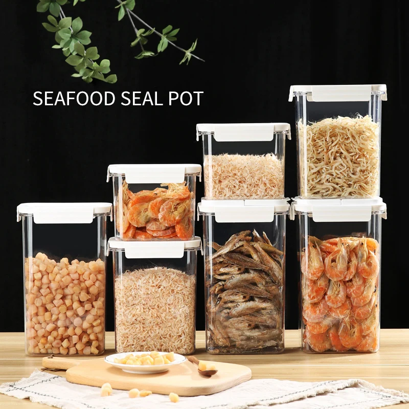 Seafood-Sealed-Cans-Kitchen-Storage-Container-Multi-capacity ...