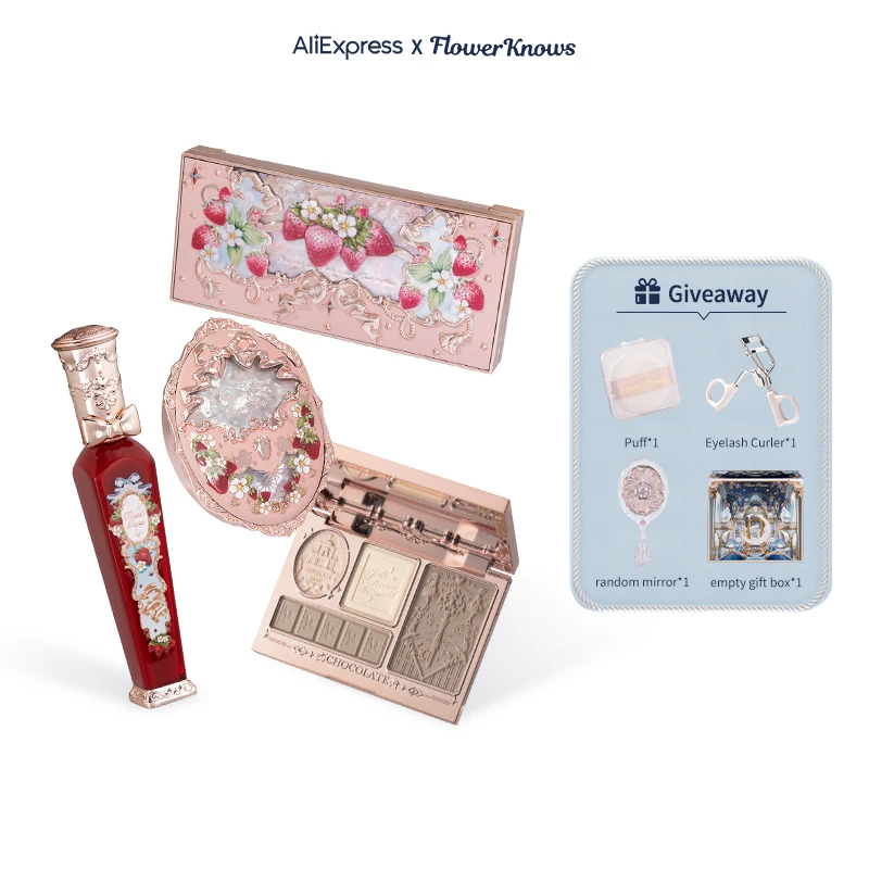 Flowerknows-Makeup-Kit-for-Women-4-in-1Eyeshadow-Palette-Lipstick-Lip ...