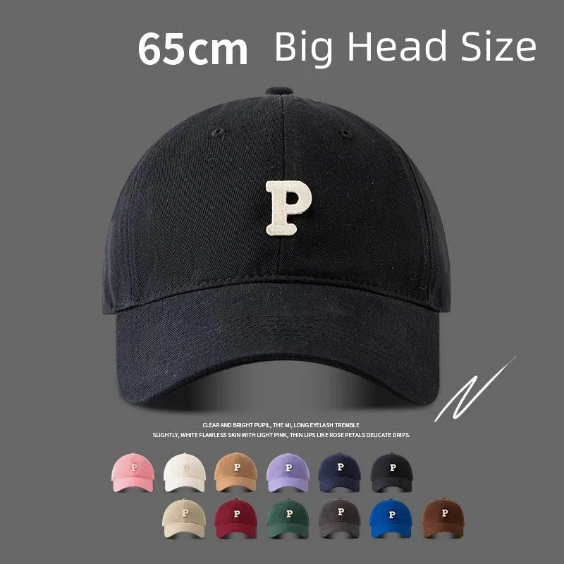 Big-Size-59-65cm-Baseball-Cap-Women-Cotton-Large-Head-Circumference ...