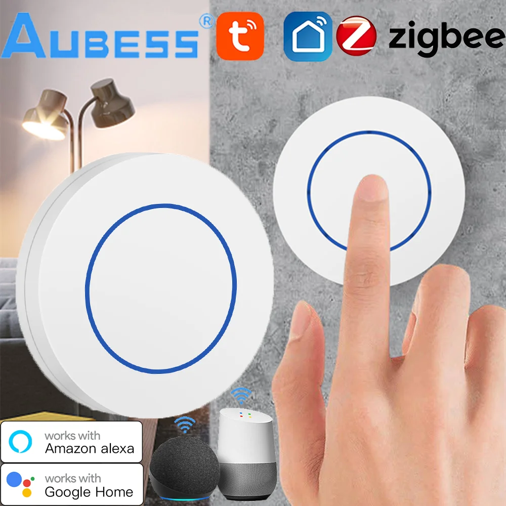 Tuya-ZigBee-Button-Smart-Scene-Switch-With-Battery-Multi-scene-Linkage ...