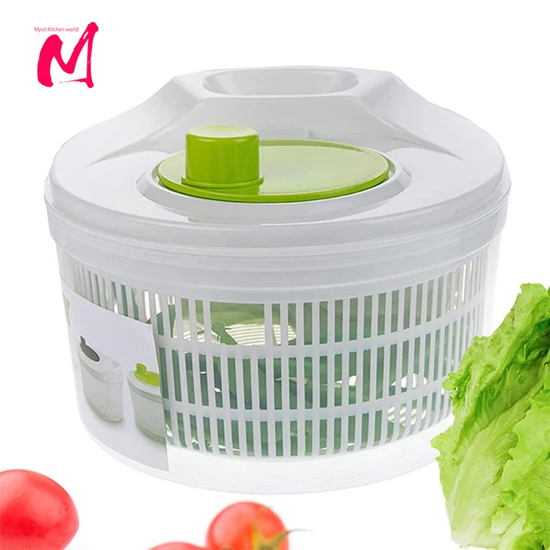Salad Spinner Lettuce Greens Washer Dryer Drainer Crisper Strainer for ...