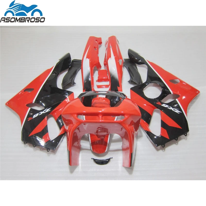 Red Black High Quality Bodyworks for Kawasaki Ninja ZX6R fairing kit ...