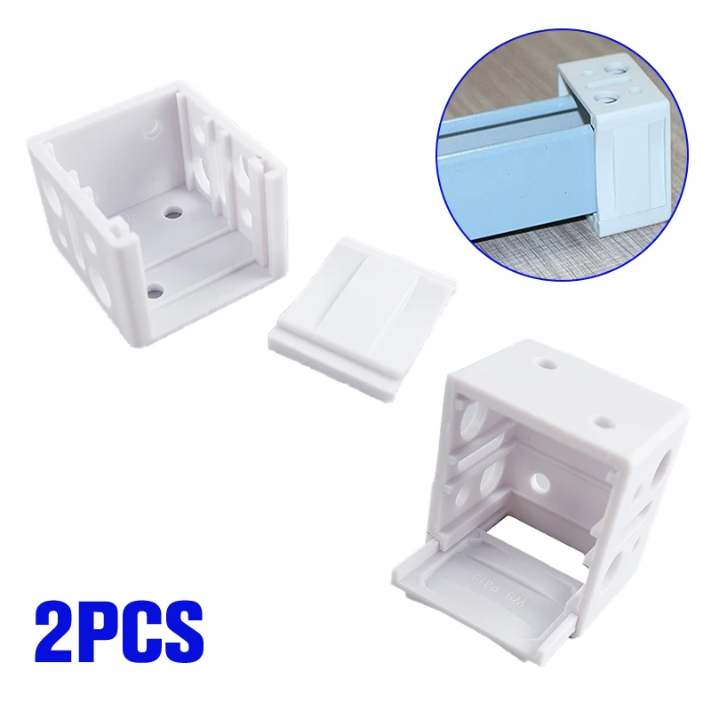 2PCS-White-Mounting-Bracket-Low-Profile-Box-for-Window-Blinds-Shutter ...