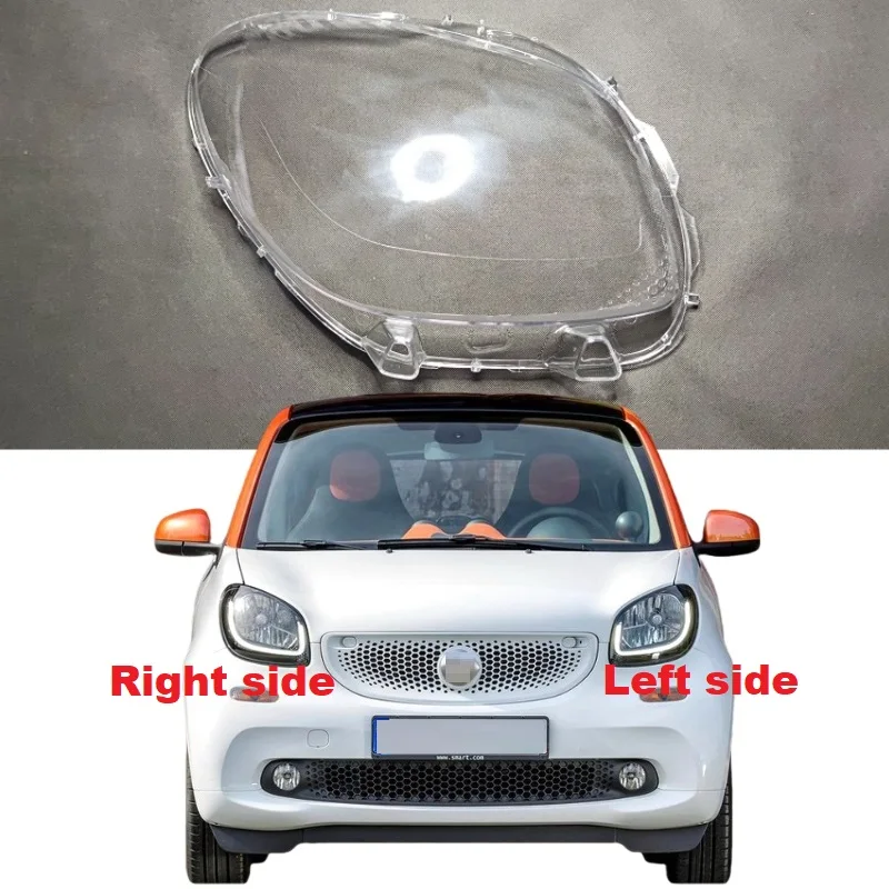 For-Benz-Smart-Fortwo-Forfour-2016-2019-Car-Headlight-Shell-Lampshade ...