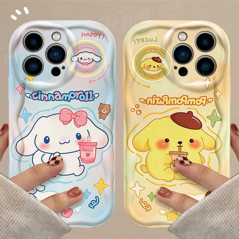 Sanrio-Cinnamoroll-Pom-Purin-3D-Wave-Case-For-iPhone-15-14-13-12-11-Pro ...