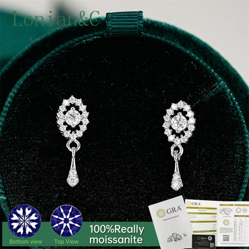 Lonian&C Lab Diamond D Color VVS1 3mm Moissanite Earrings Birthday Gift ...
