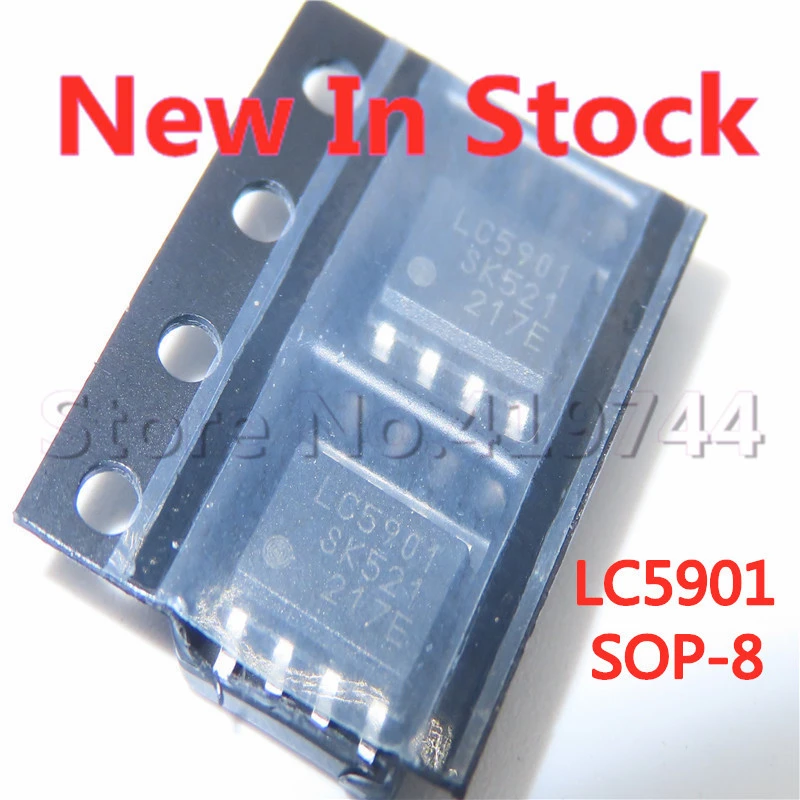 새로운 IC 칩 2 개/몫 LC5901 LC5901S TL SOP 8 SMD LCD 전원 칩 재고 있음|반도체 집적회로 ...