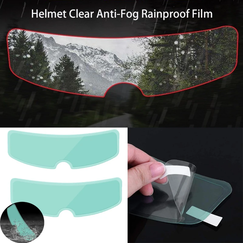 Motorcycle Helmet | Anti Rain Helmet | Patch Screen | Film - Universal ...