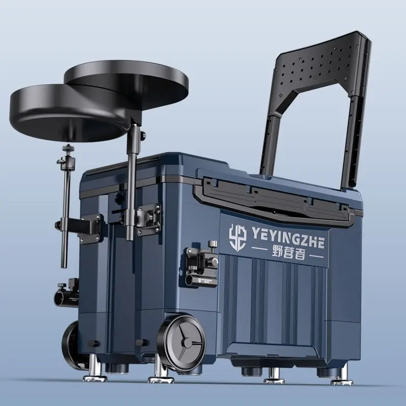 32L-Fishing-Cooler-Box-with-Wheels-Ultra-Light-Fish-Bucket-Fishing-Gear ...