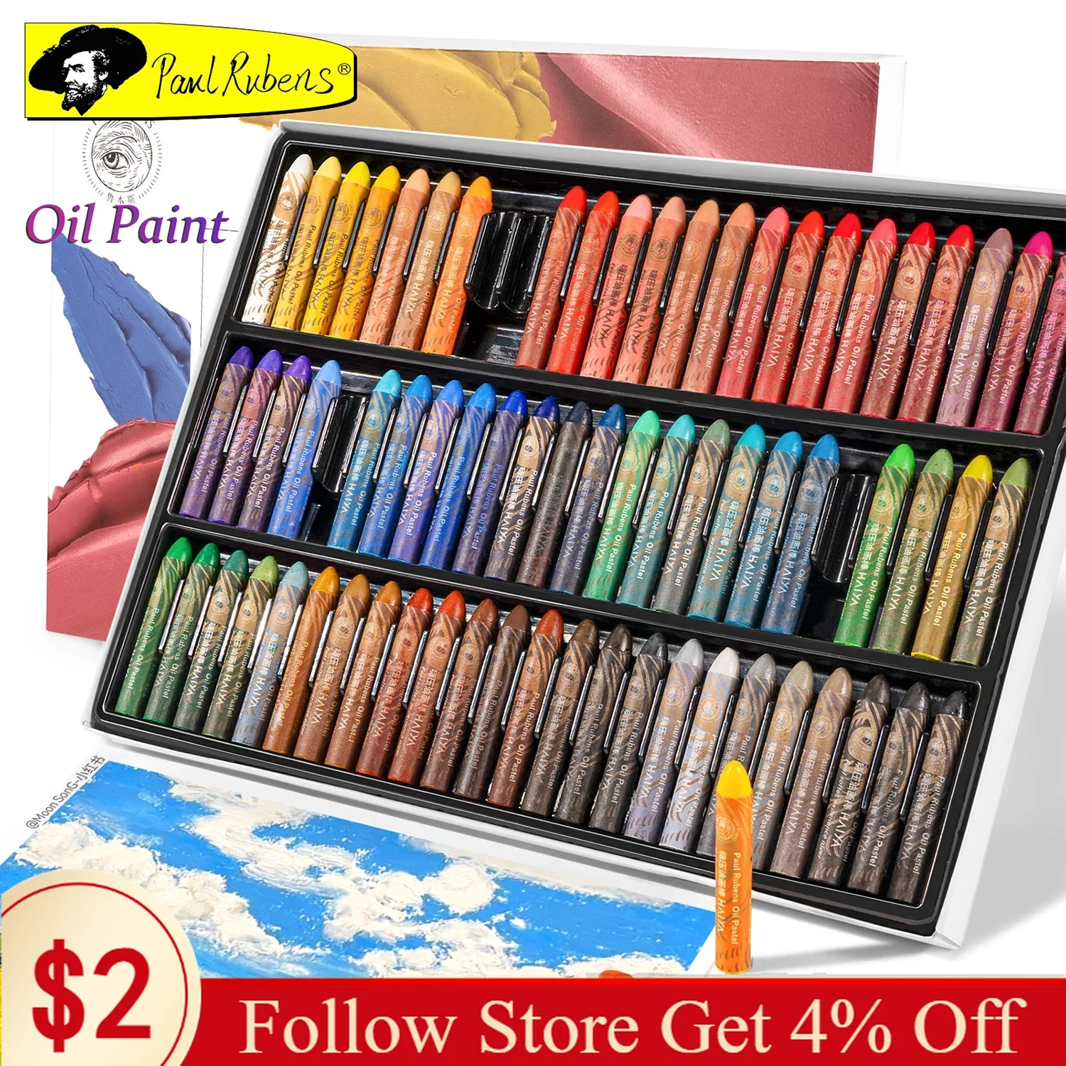Paul-Rubens-48-60-72-Colors-Oil-Pastel-Chalk-Set-High-Quality-Oil-Paint ...