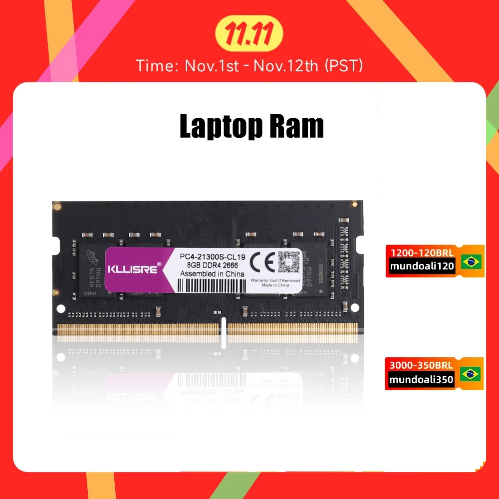 Kllisre Ddr3 Ddr4 8gb Gb 16 4gb Ram Laptop 1333 1600 2400 2666 2133 ...