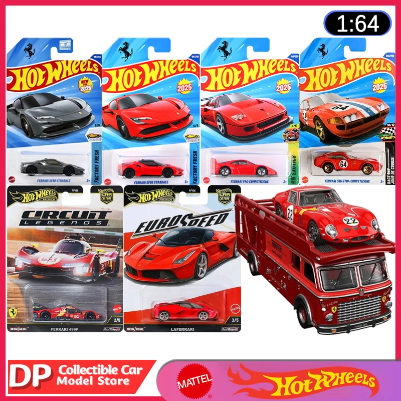 2025 Hot Wheels Ferrari Series Set SF90 F40 Laferrari 499P 365GTB ...