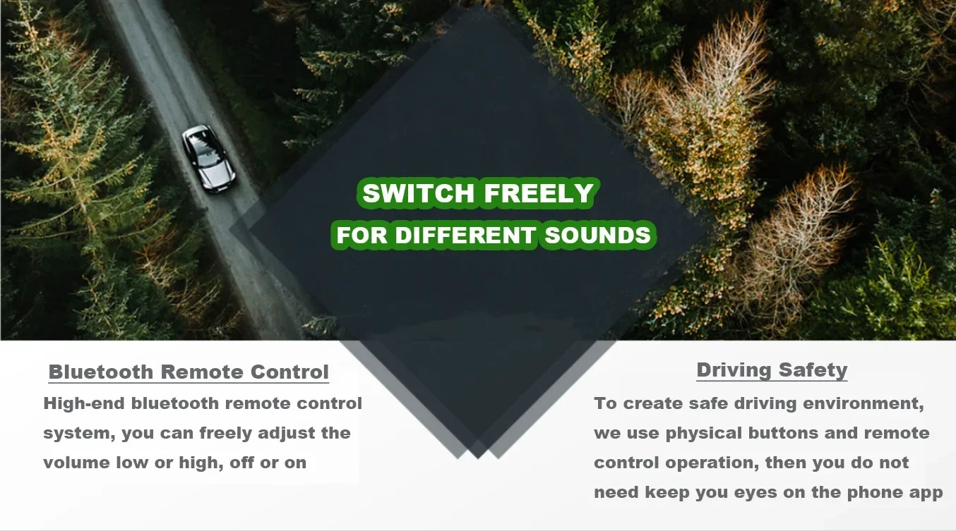 Universal Electric Exhaust Boost System Exhaust Speaker Sound Booster ...