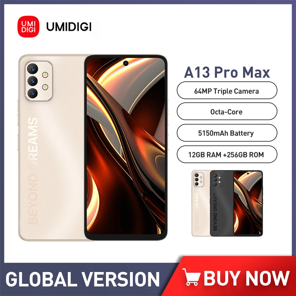 UMIDIGI-A13-Pro-Max-5G-Smartphone-12GB-256GB-Dimensity-900-64MP-Triple ...