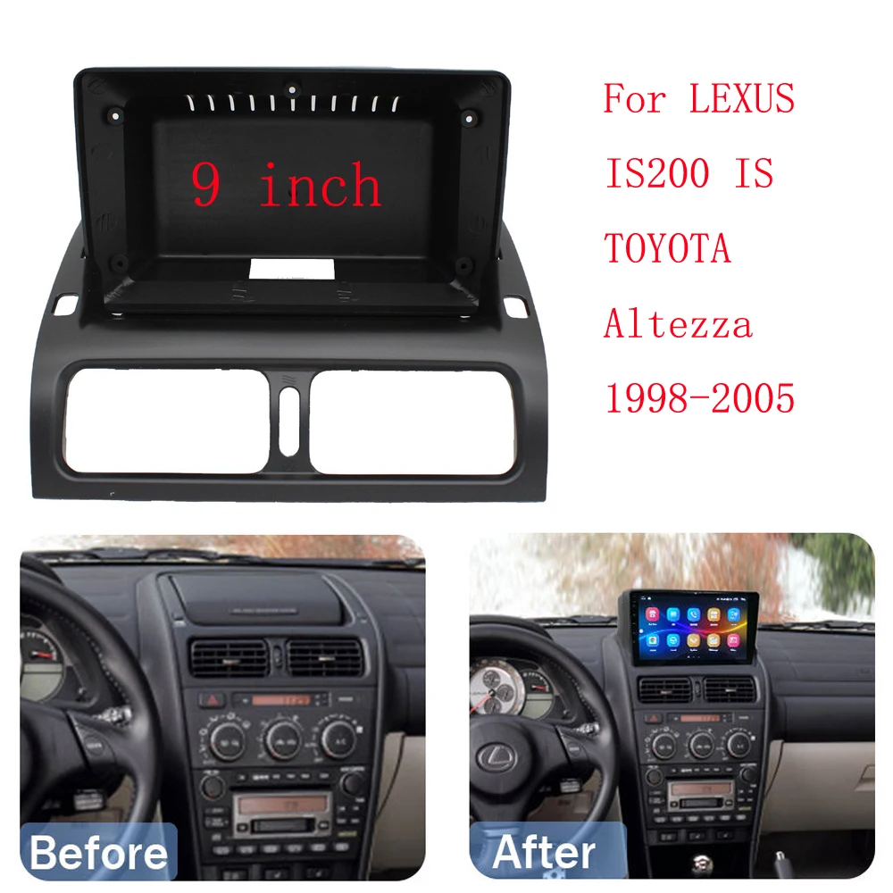 9-Inch-2-Din-Car-Radio-Fascia-Frame-For-LEXUS-IS200-TOYOTA-Altezza-1999-2005-Android.jpg