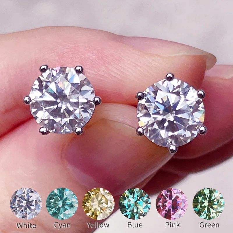 Big Diamond Stud Earrings