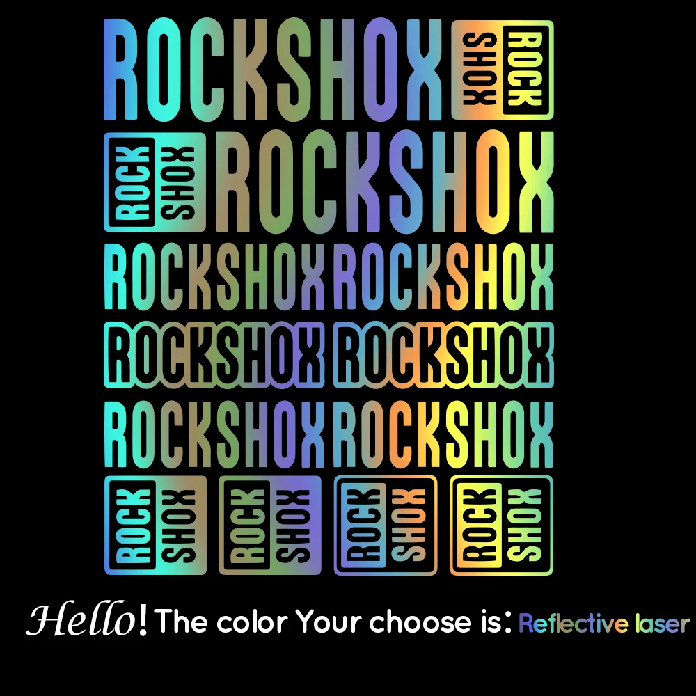 Bicycle-Frame-Vinyl-Graphic-sticker-Kit-For-ROCK-SHOX-body-styling ...