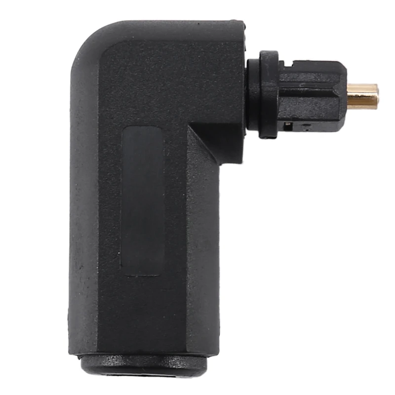 Right Angle Digital Optical Toslink Fiber Optic Adaptor, 360 Degree ...