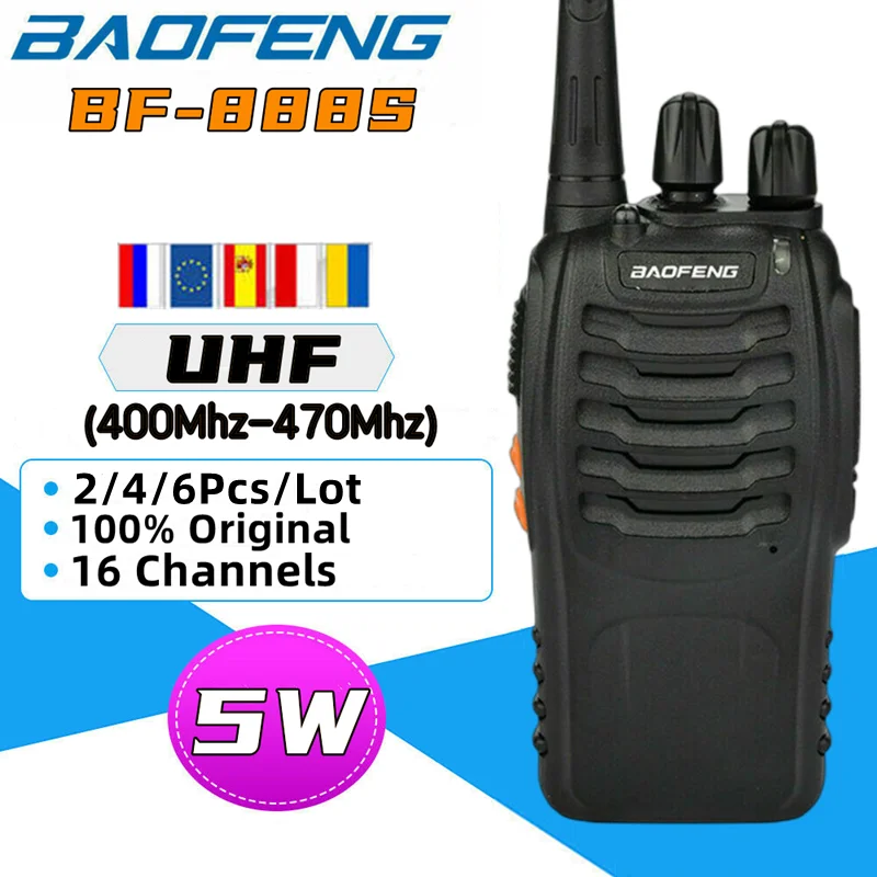 2-4-6PCS-Lot-Baofeng-BF-888S-5W-Portable-BaoFeng-Bf-888s-Radio-bf888s ...