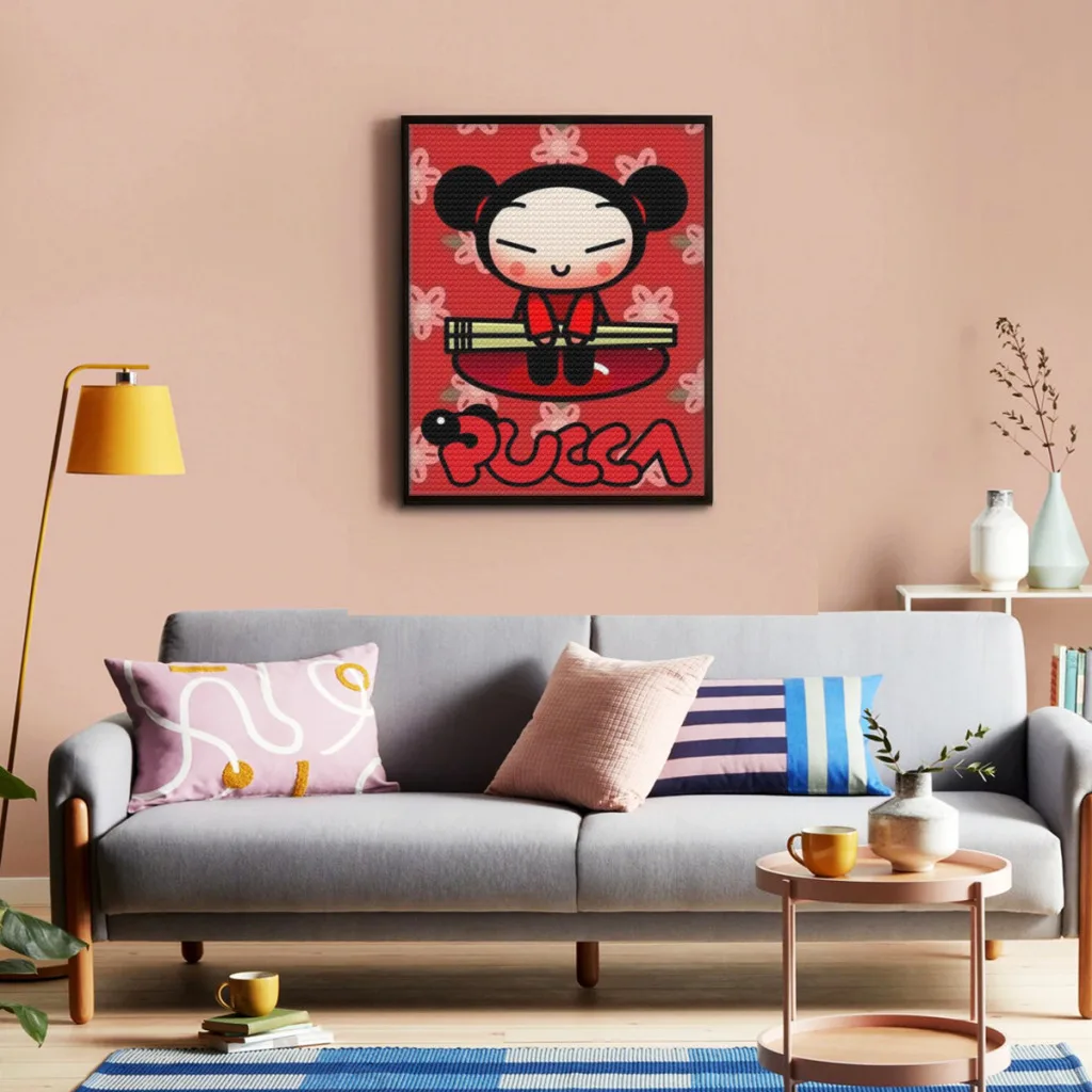Cute-Cartoon-Pucca-Garu-Diamond-Painting-Full-Diamond-Mosaic-Embroidery ...