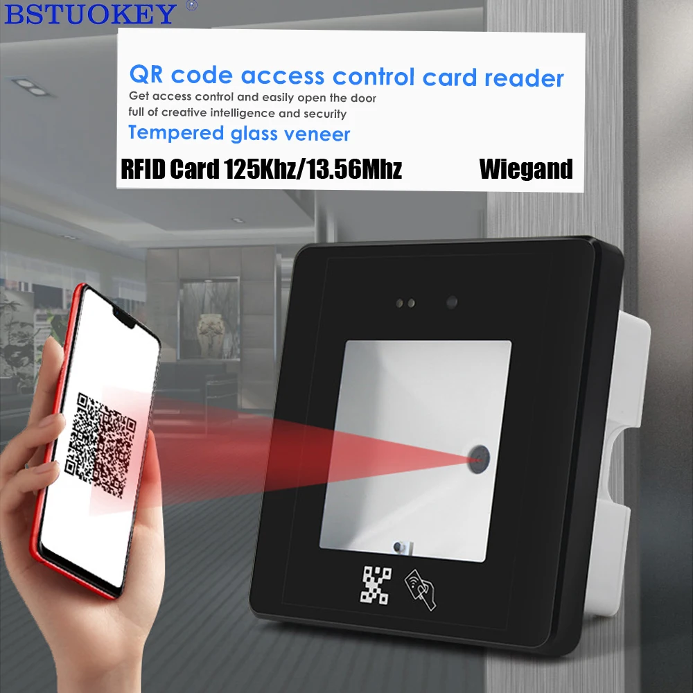 2D QR Box Código RFID Leitor USB 125khz/13.56Mhz Wiegand Sensor ...