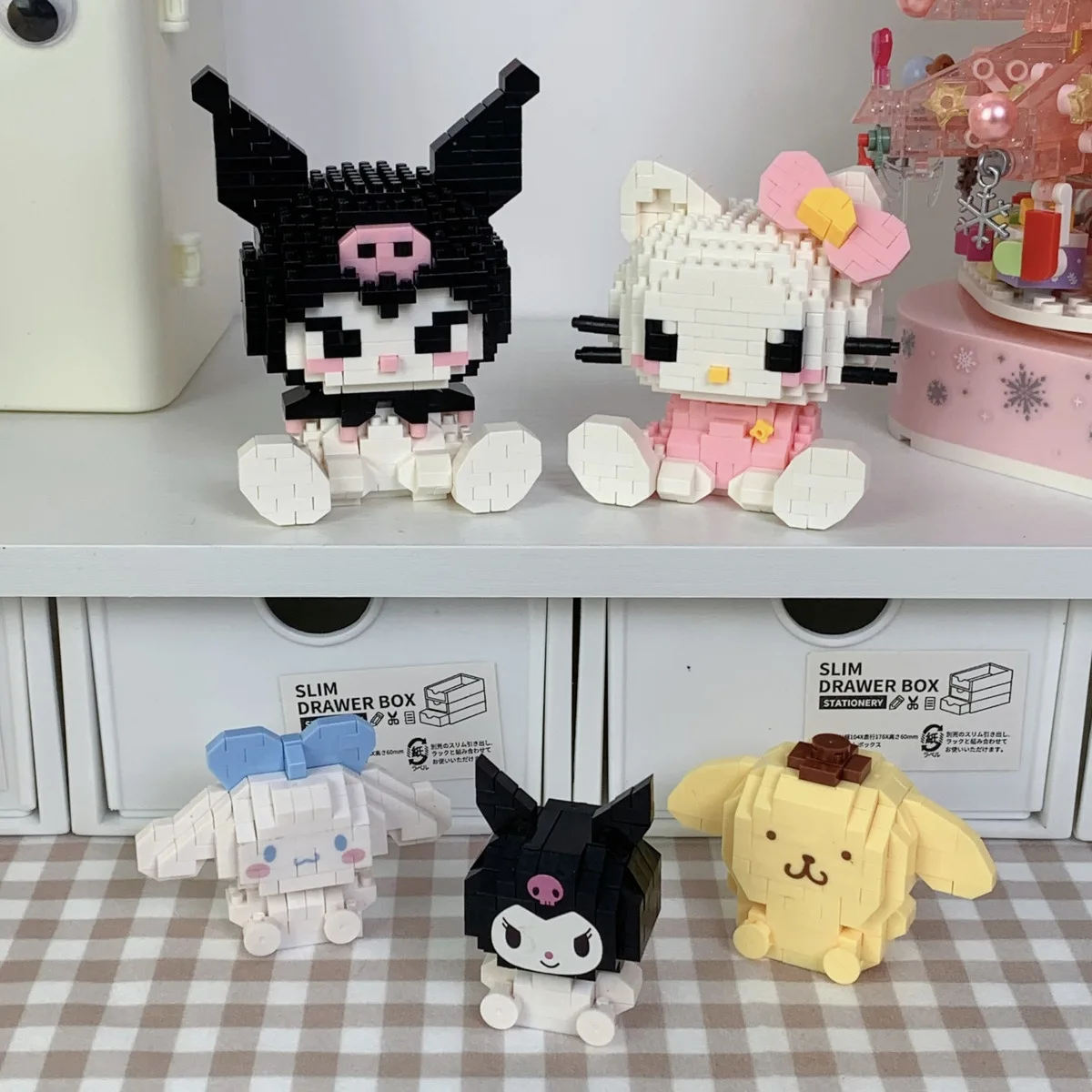 Anime-Building-Blocks-Kawaii-Hello-Kitty-Kuromi-MyMelody-Cinnamoroll ...
