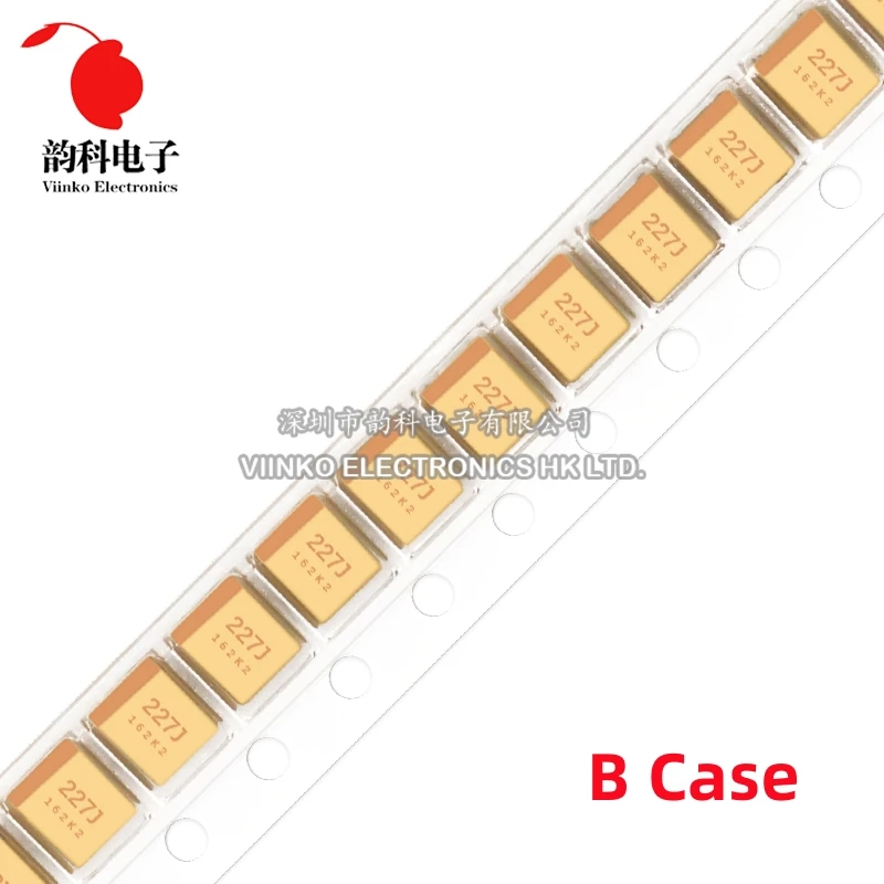 10pcs Type B 1UF 4.7UF 10UF 47UF 100UF 220UF Tantalum Capacitor 4V 6.3V ...