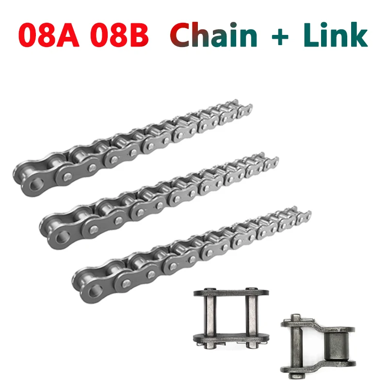 08A 08B Roller Chain / Chain Links Connector Industrial Transmission ...