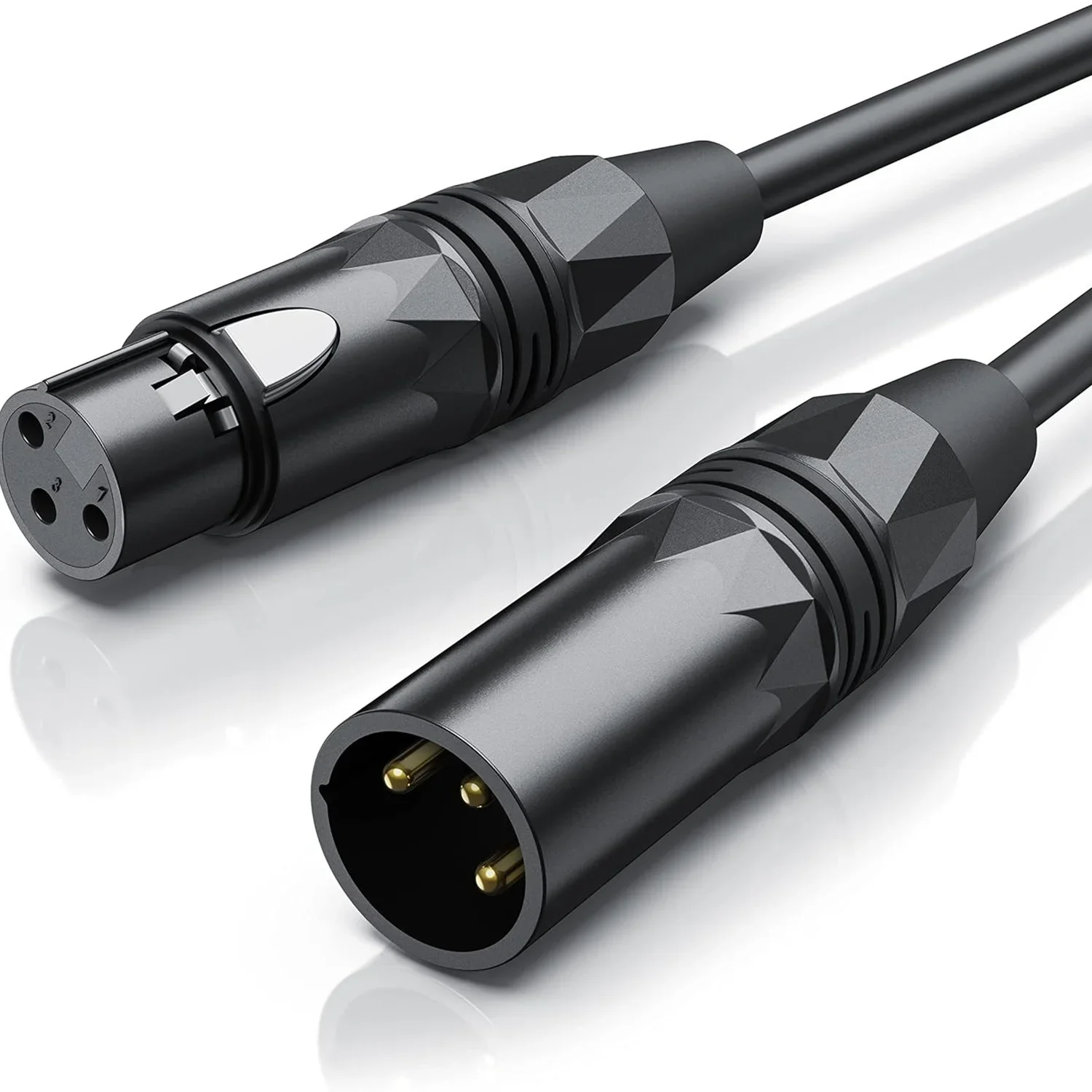 XLR-Cable-3-pin-Microphone-Cord-Male-To-Female-Balanced-XLR-Speaker ...