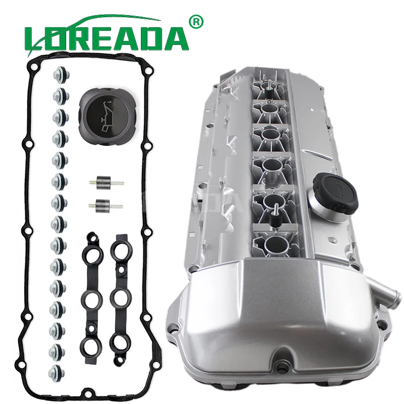 11127512839-New-Aluminum-Engine-Rocker-Valve-Cover-W-Gaskets-Bolts-For ...