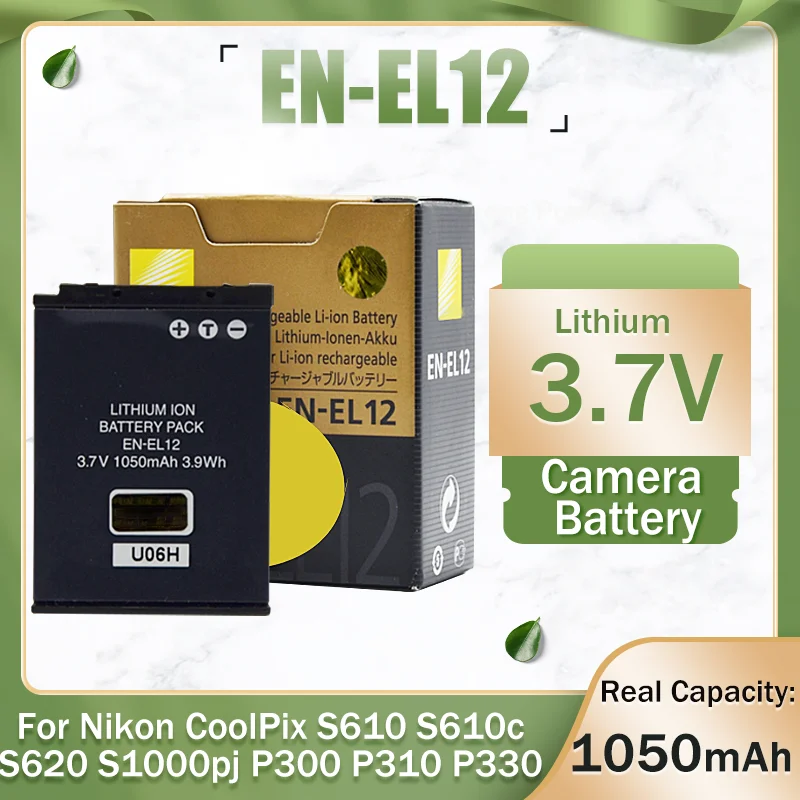 3-7V-1050mAh-EN-EL12-EN-EL12-Camera-Battery-For-Nikon-CoolPix-S610 ...