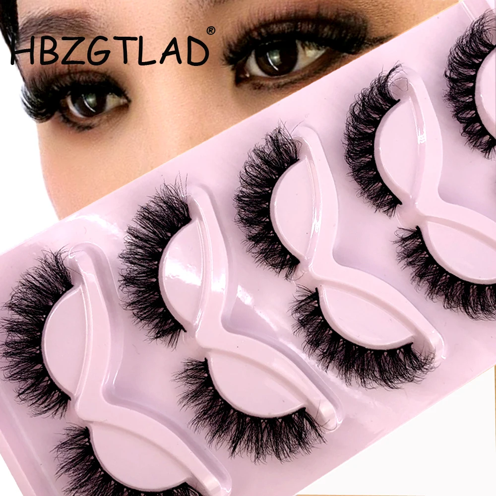 HBGZTLAD-False-Eyelashes-Cat-Eye-Wispy-end-eye-elongated-Thick-Mink ...