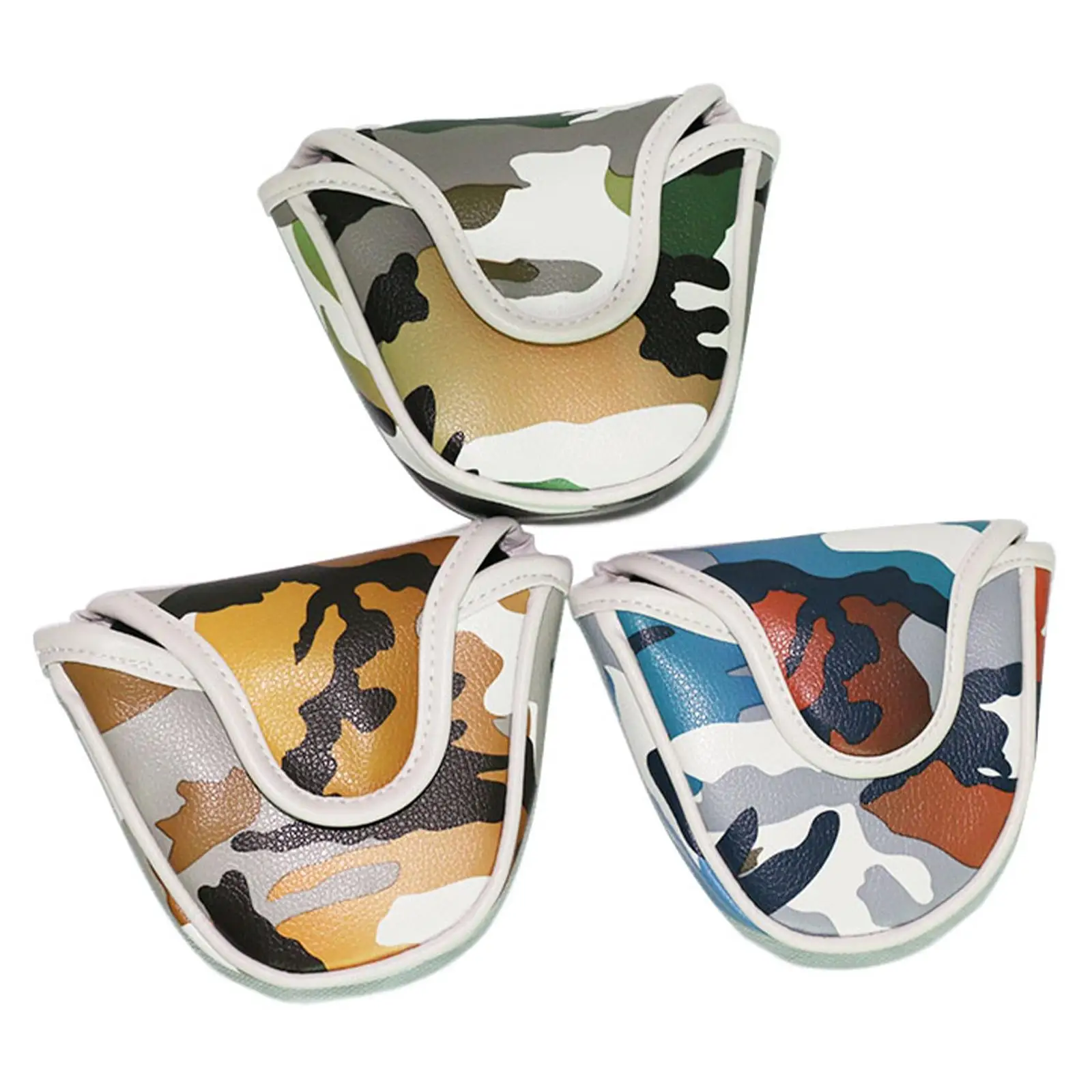 Golf Mallet Putter Head Cover Durable Pu Leather Lightweight Water ...