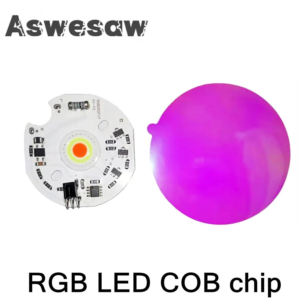 RGB-LED-COB-Chip-Light-LED-Spotlight-Lamp-220V-No-Need-Driver-for ...
