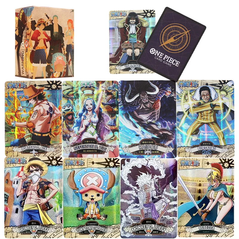 100-PCS-One-Piece-Card-English-Version-Holographic-SSR-Shine-Collection ...