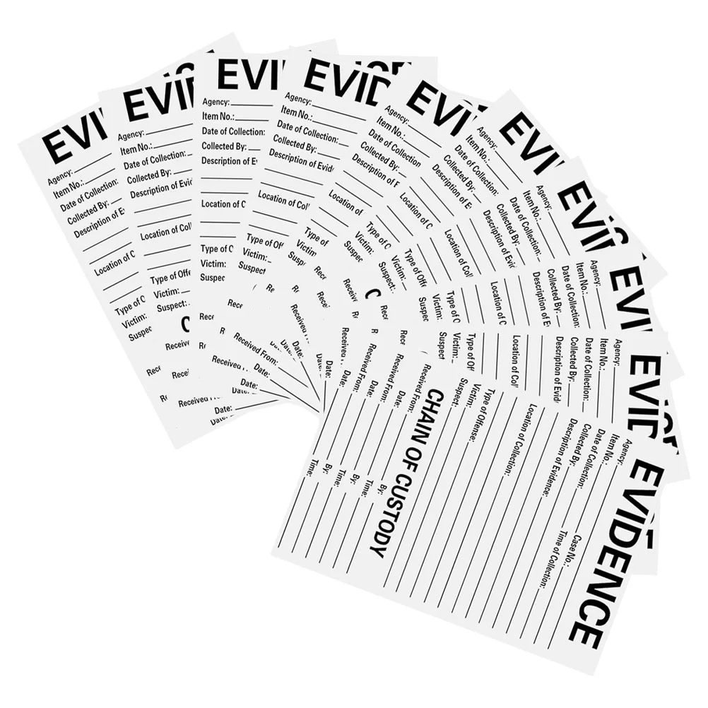 10-Pcs-Evidence-Stickers-Collection-Decals-Bags-Tags-Identification ...