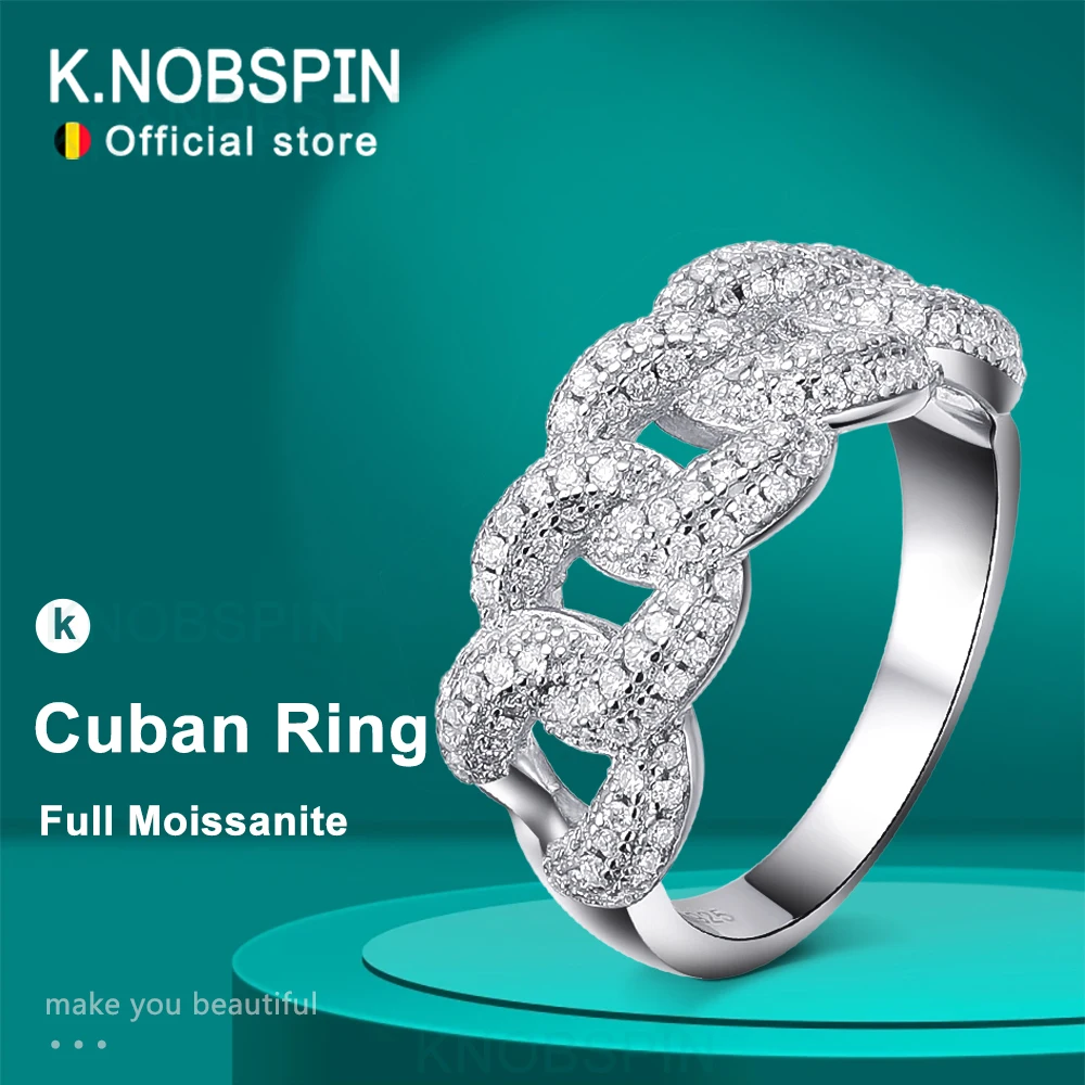 KNOBSPIN-8mm-Full-Moissanite-Cuban-Ring-925-Sterling-Sliver-Plated-18k-Eternity-Band-Hip-Hop ...