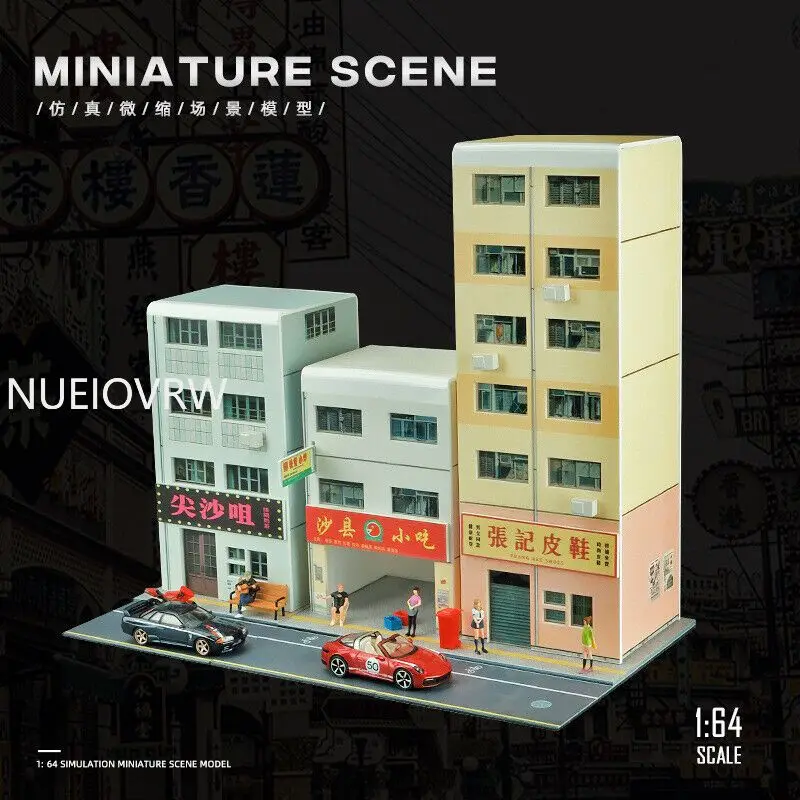 1-64-Scale-Diorama-Garage-Model-City-Street-View-Building-Shop ...