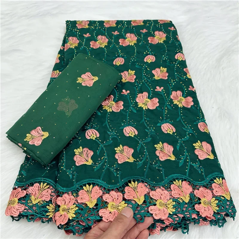 5-yard-With-Scarf-Swiss-lace-fabric-Dry-lace-embroidery-African-100 ...