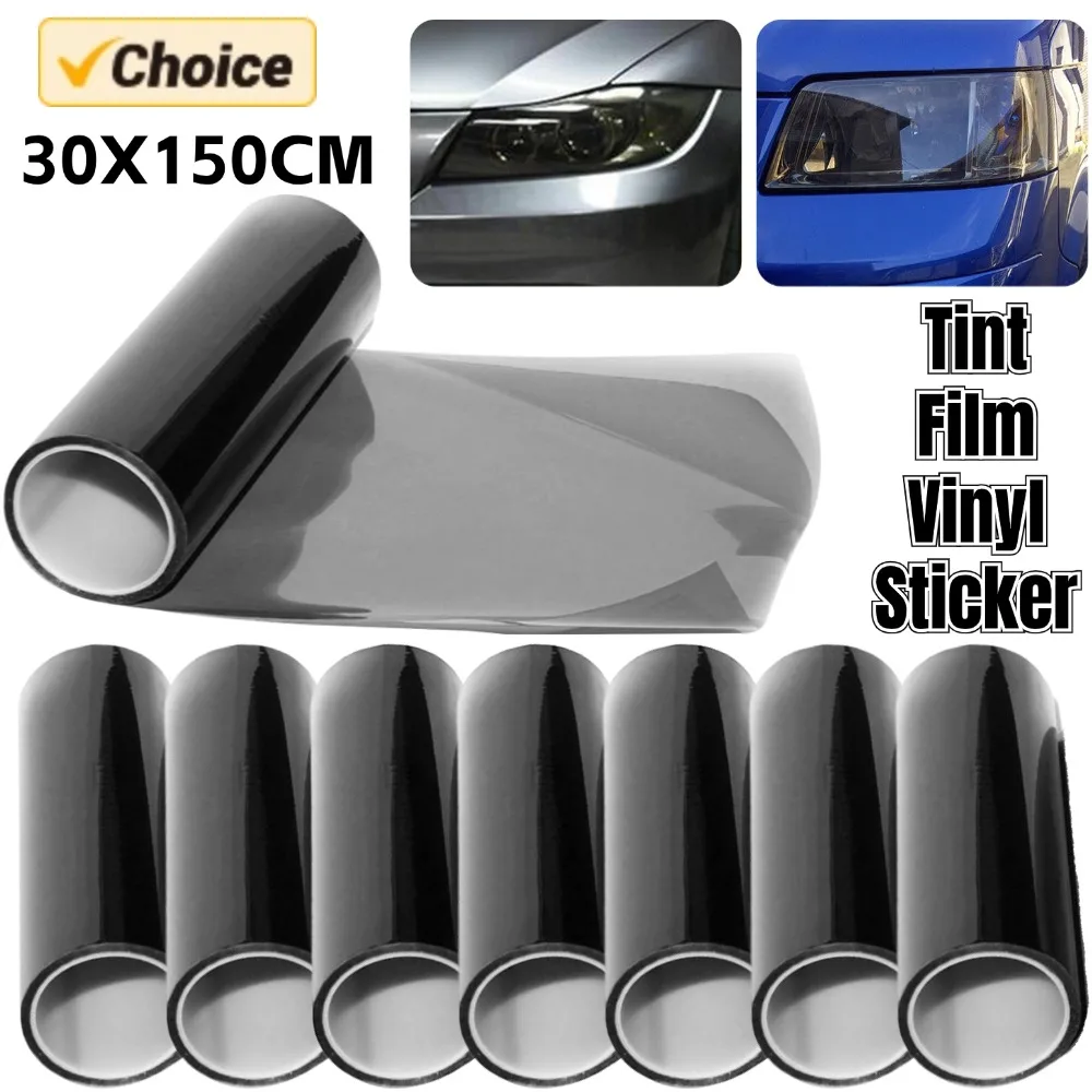 Light Black Smoke Tint Film Vinyl Sticker 30 X150cm Headlight Taillight ...