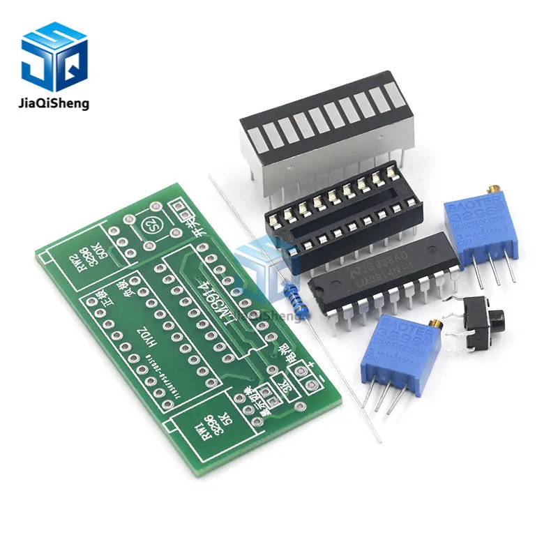 LM3914 10 Segment 3.7V Lithium 12V Battery Capacity Indicator Module ...