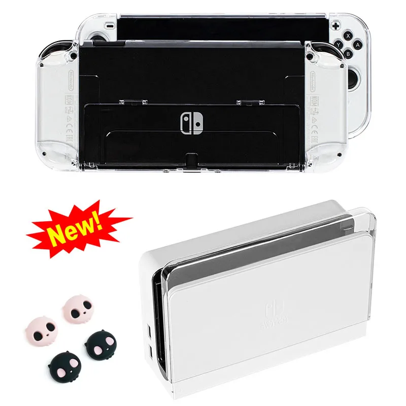 Accessories-For-Nintendo-Switch-OLED-Hard-Transparent-Protective-Case ...