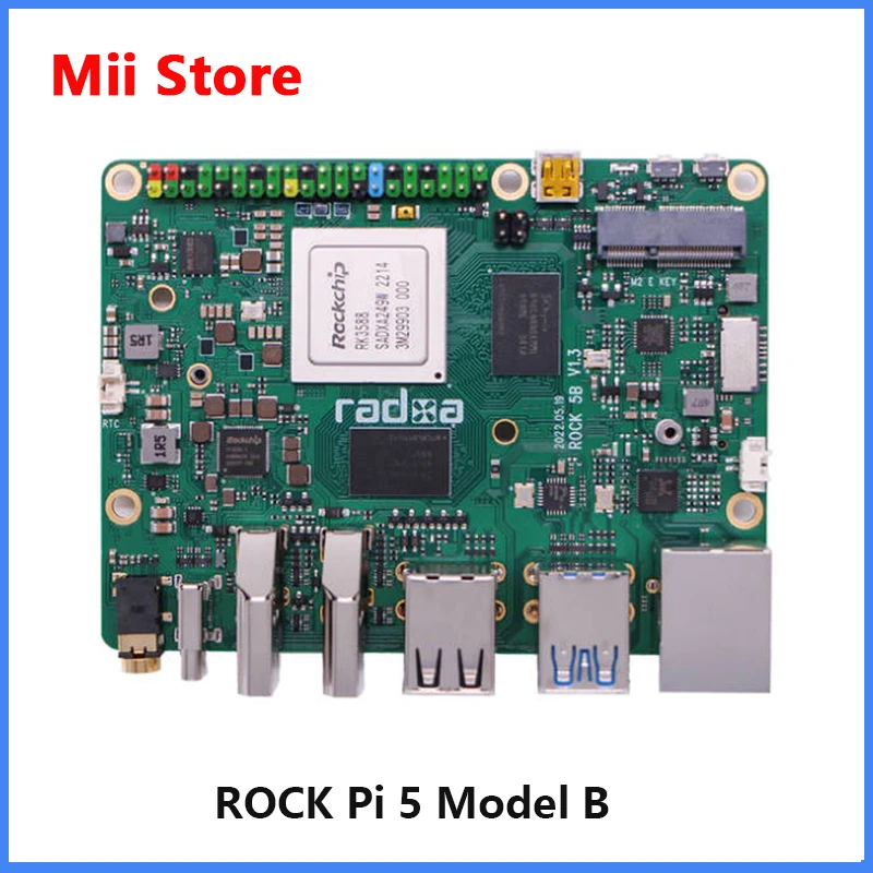 ROCK Pi 5 modèle B, carte de développement ROCK 5B Radxa rk3588 8 core, RAM 8 go 16 go en option ...
