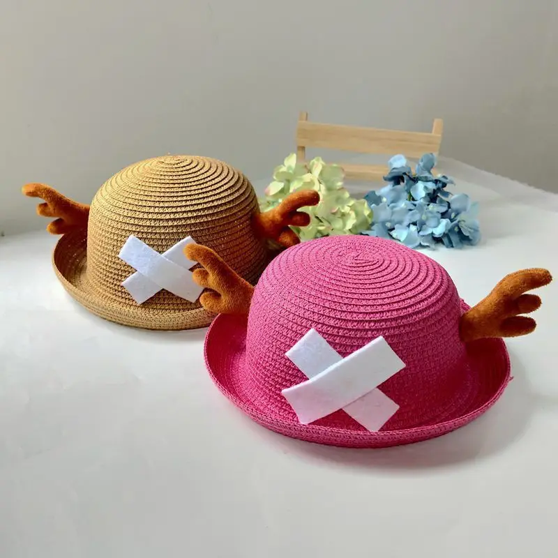 One-Piece-Chopper-Hat-Straw-Hat-Cute-Deer-Antler-Sun-Hat-Anime ...