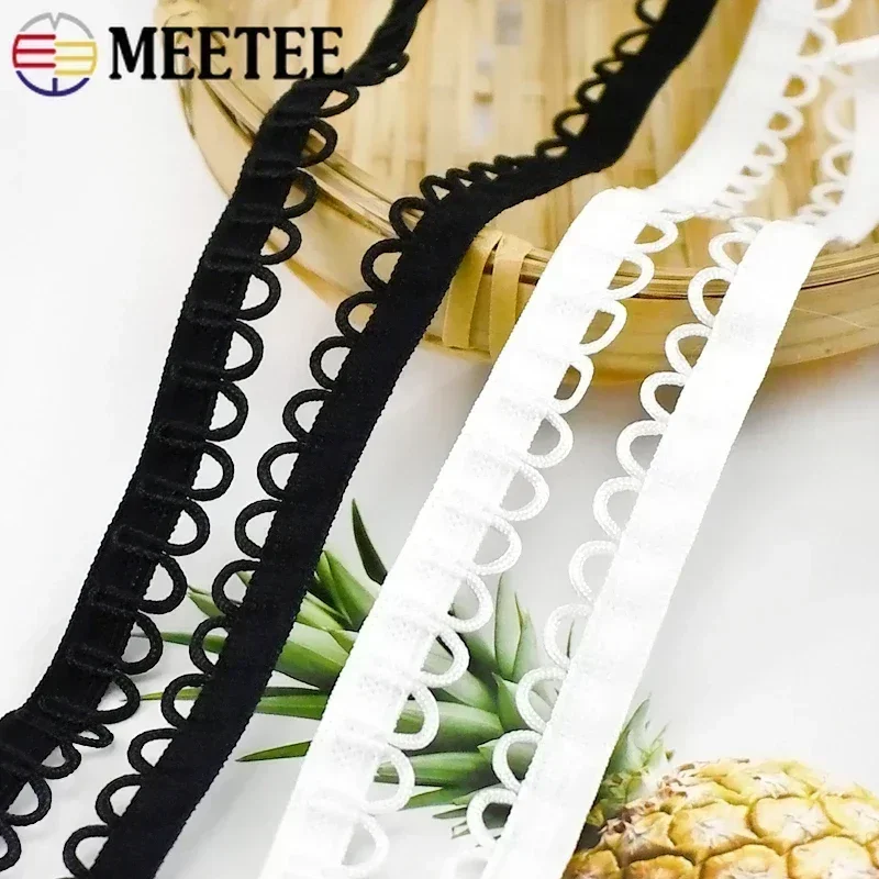 2/5/10M Nylon Elastic Band U-shape Loop Buttonhole Collar Button ...